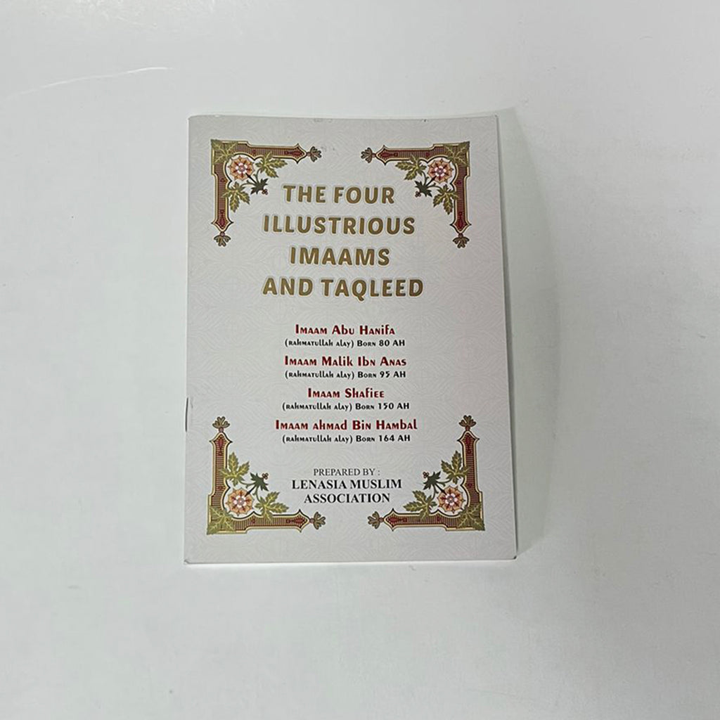 The Four Illustrious Imaams And Taqleed (LMA)– Cii Stores